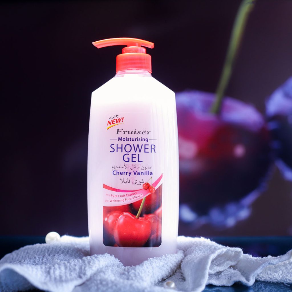 Fruiser Moisturising Cherry Vanilla Shower Gel - 800ml - SKINCARE SHOP