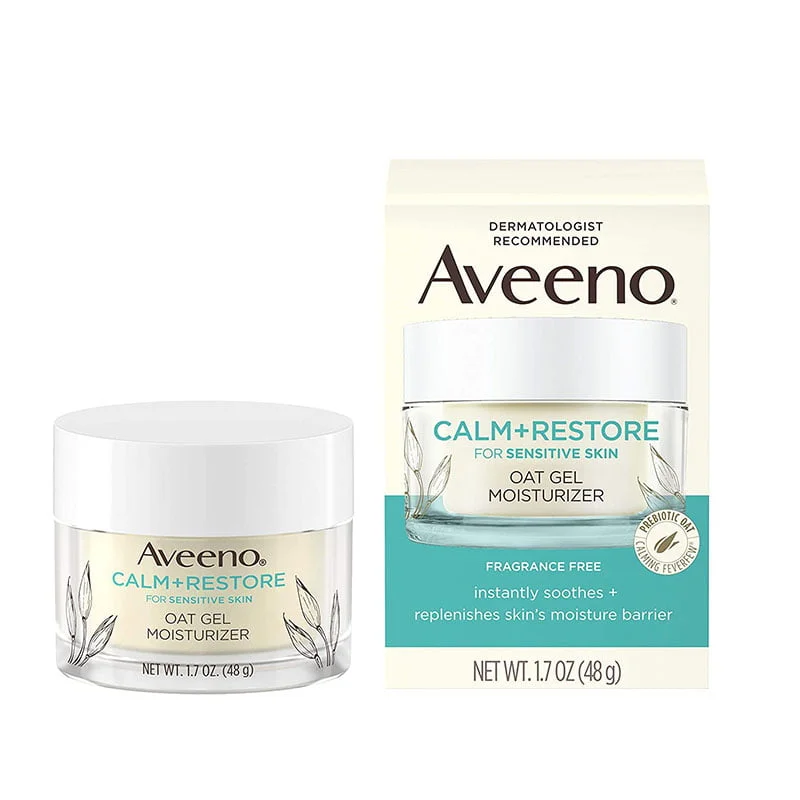 Aveeno Calm Restore Oat Gel Face Moisturizer 48gm SKINCARE SHOP
