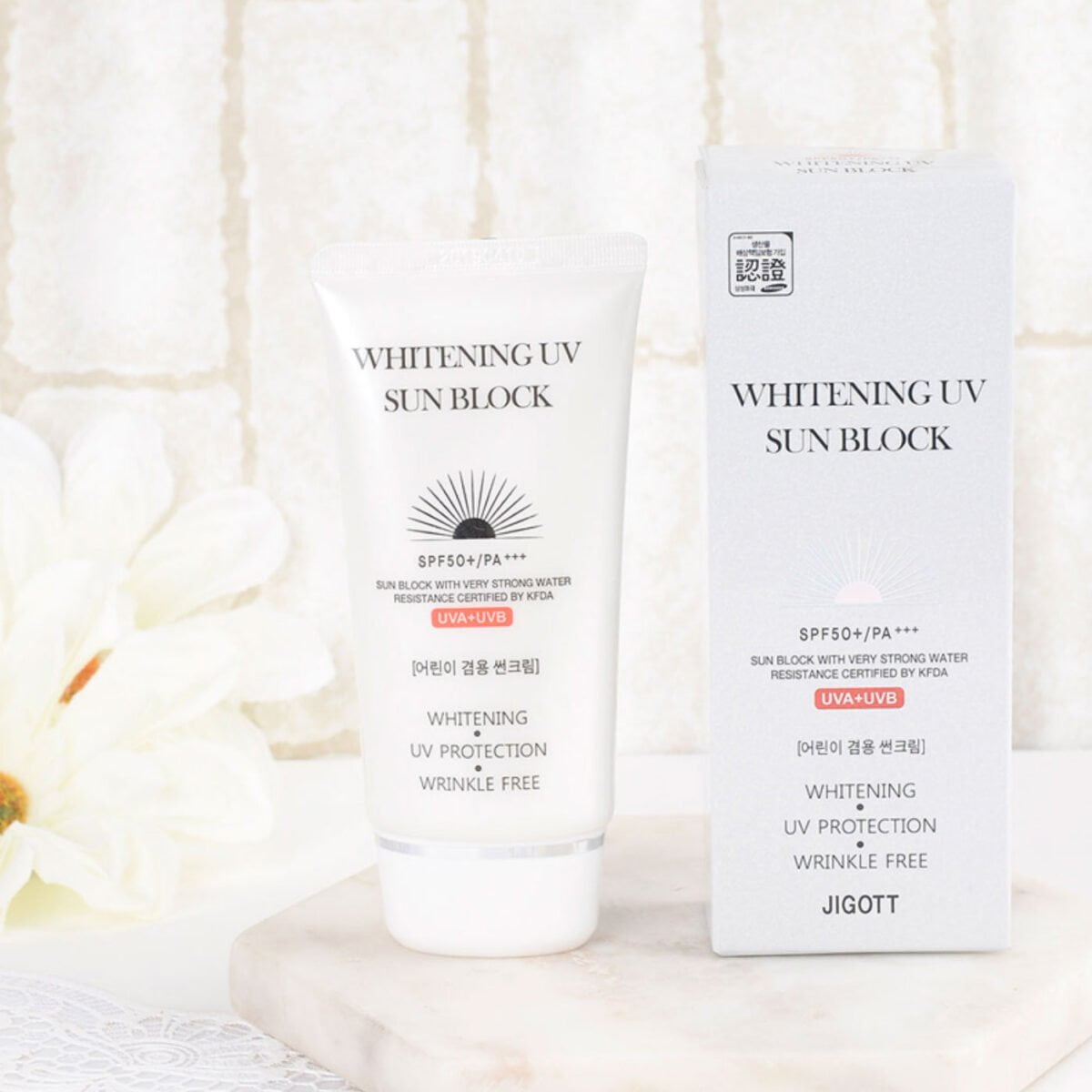 Jigott Whitening UV Sun Block Cream - 70ml - SKINCARE SHOP