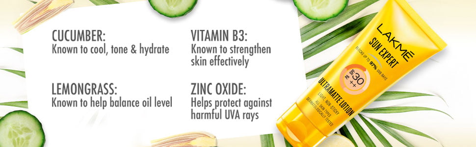 Lakme Sun Expert SPF 30 Pa++ Ultra Matte Lotion 100ml - SKINCARE SHOP