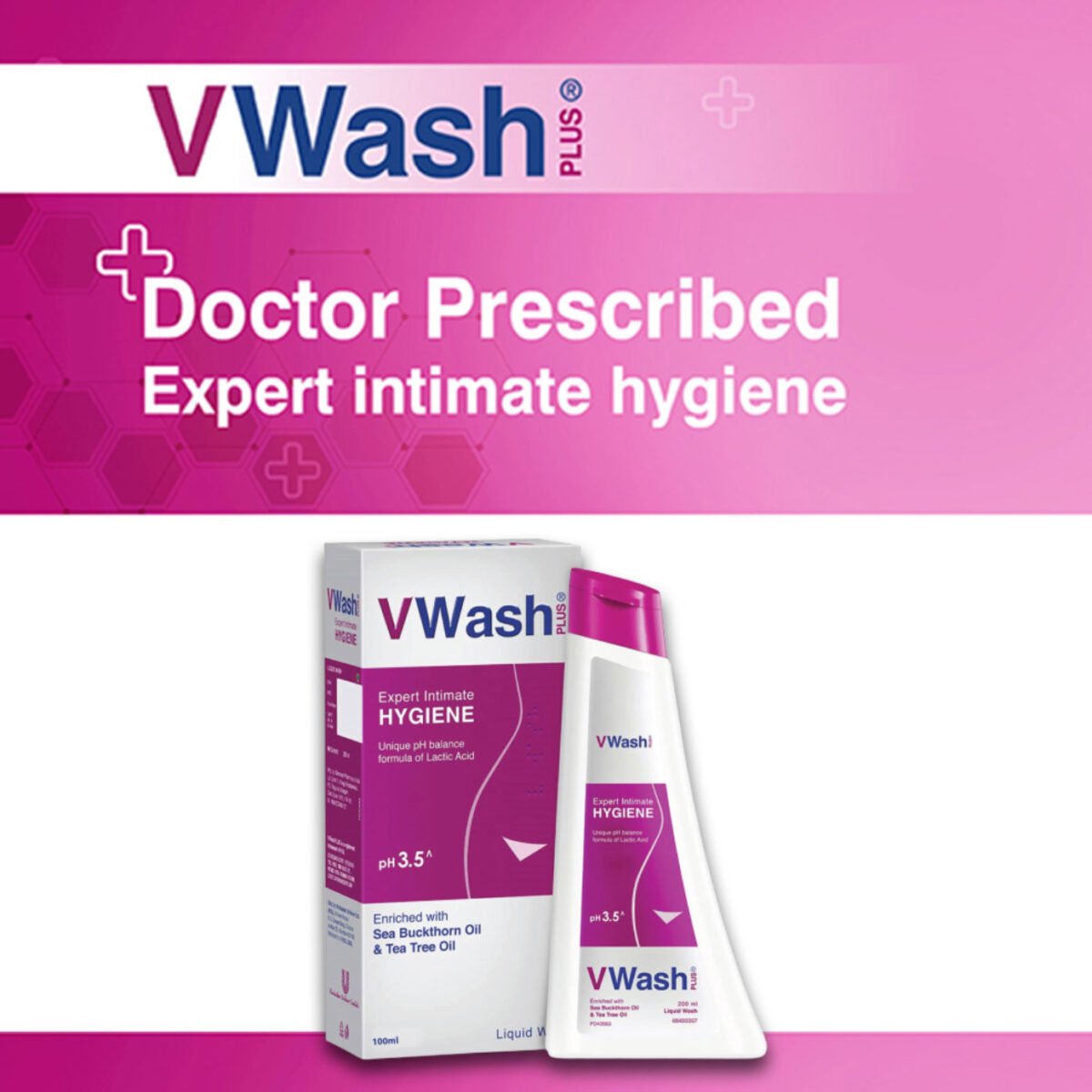 VWash Plus Expert Intimate Hygiene Wash - 100ml - SKINCARE SHOP