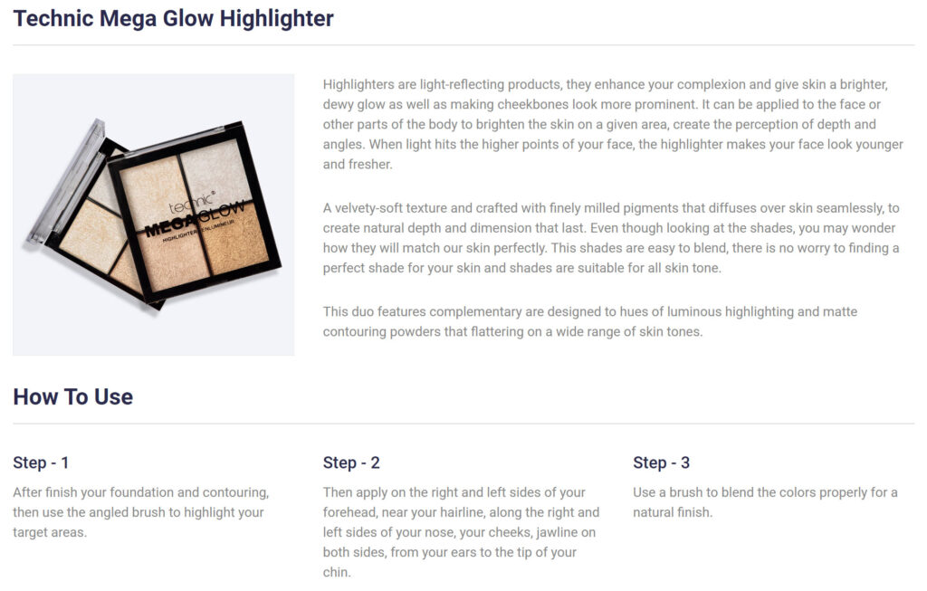 Technic Mega Glow Highlighter Palette - 10gm - SKINCARE SHOP