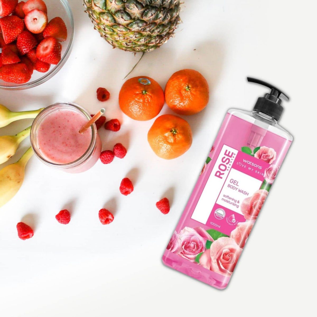 Watsons Rose Softening & Moisturising Gel Body Wash - 1000ml - SKINCARE ...