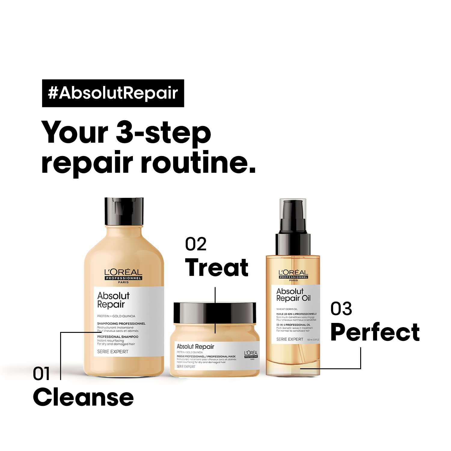 L’Oréal Professionnel Absolut Repair Shampoo - 300ml - SKINCARE SHOP