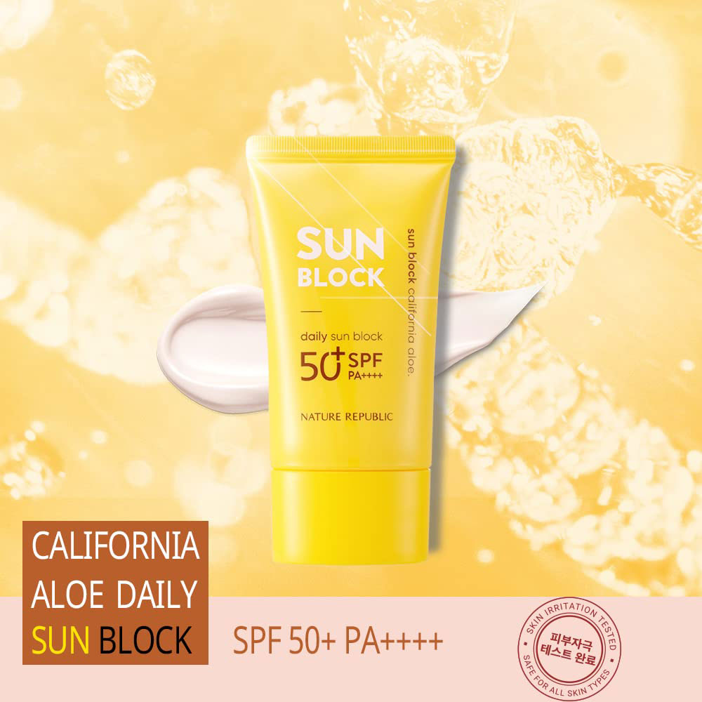 Nature Republic Daily Sun Block California Aloe 57ml - SPF50+ PA ...
