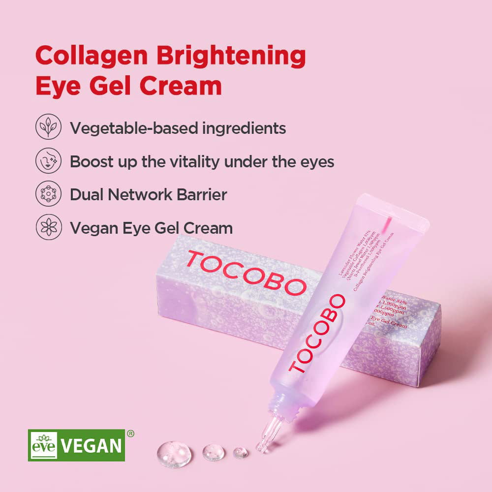 TOCOBO Collagen Brightening Eye Gel Cream - 30ml - SKINCARE SHOP