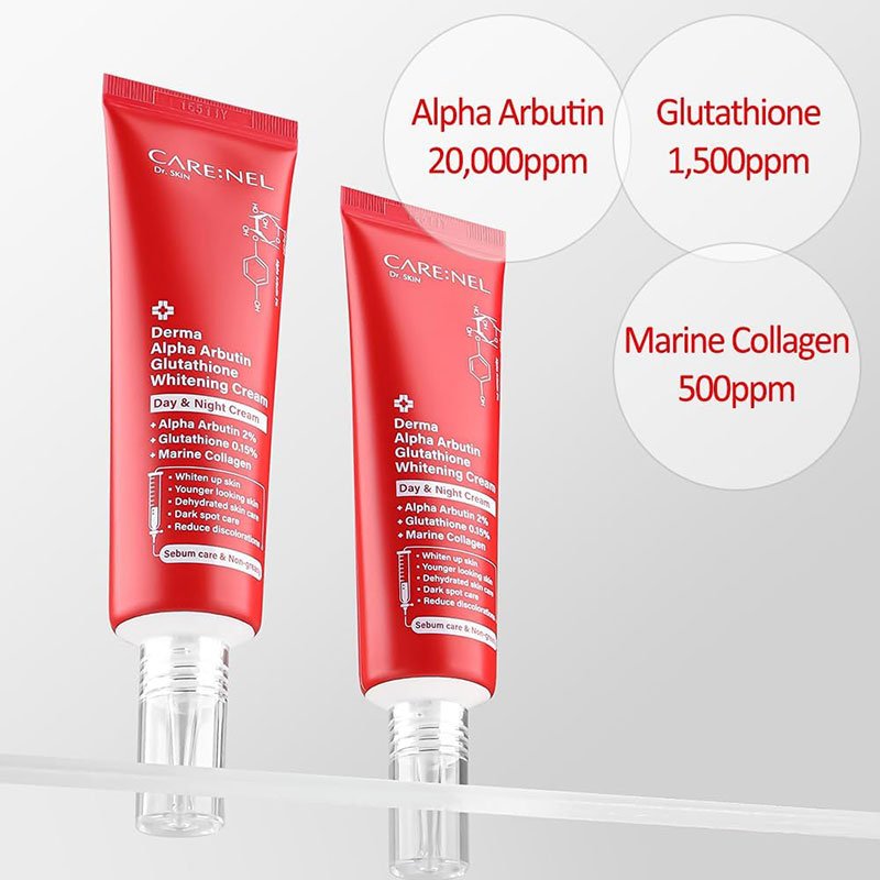 CARE:NEL Derma Alpha Arbutin Glutathione Lightening Cream - 45ml ...