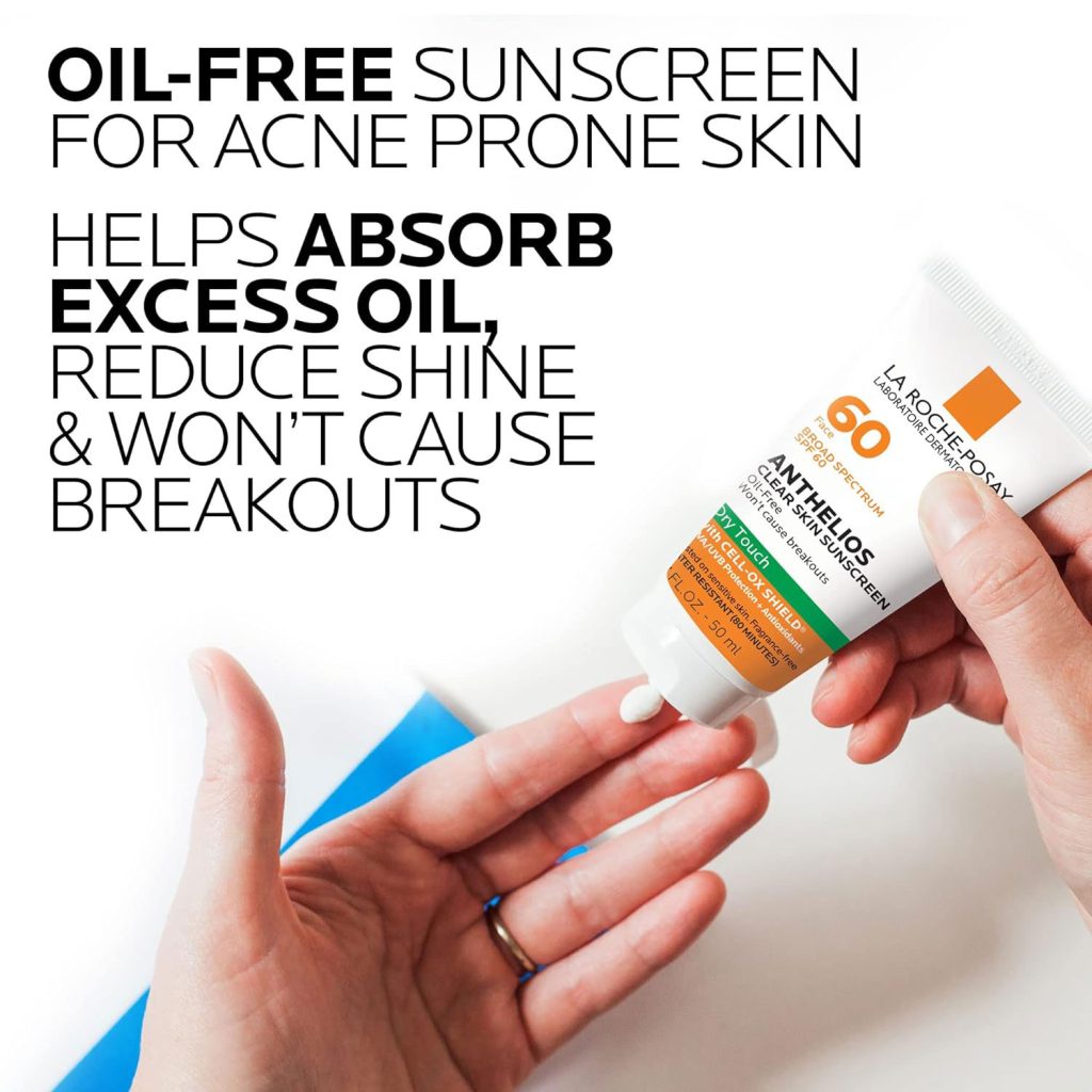 LA Roche-Posay Anthelios Clear Skin Oil Free Sunscreen SPF60 (50ml ...