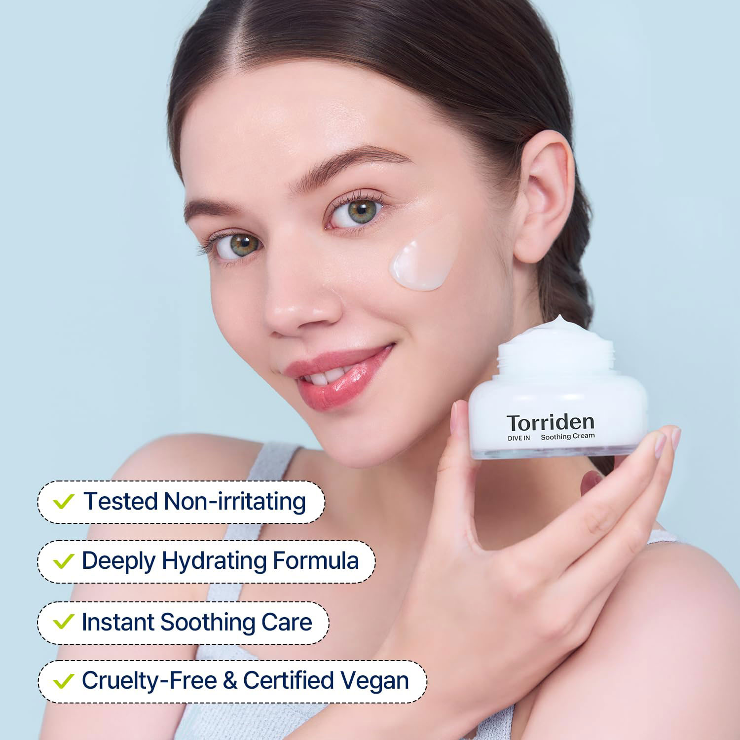 Torriden Dive Low Molecular Hyaluronic Acid Soothing Cream - 100ml ...