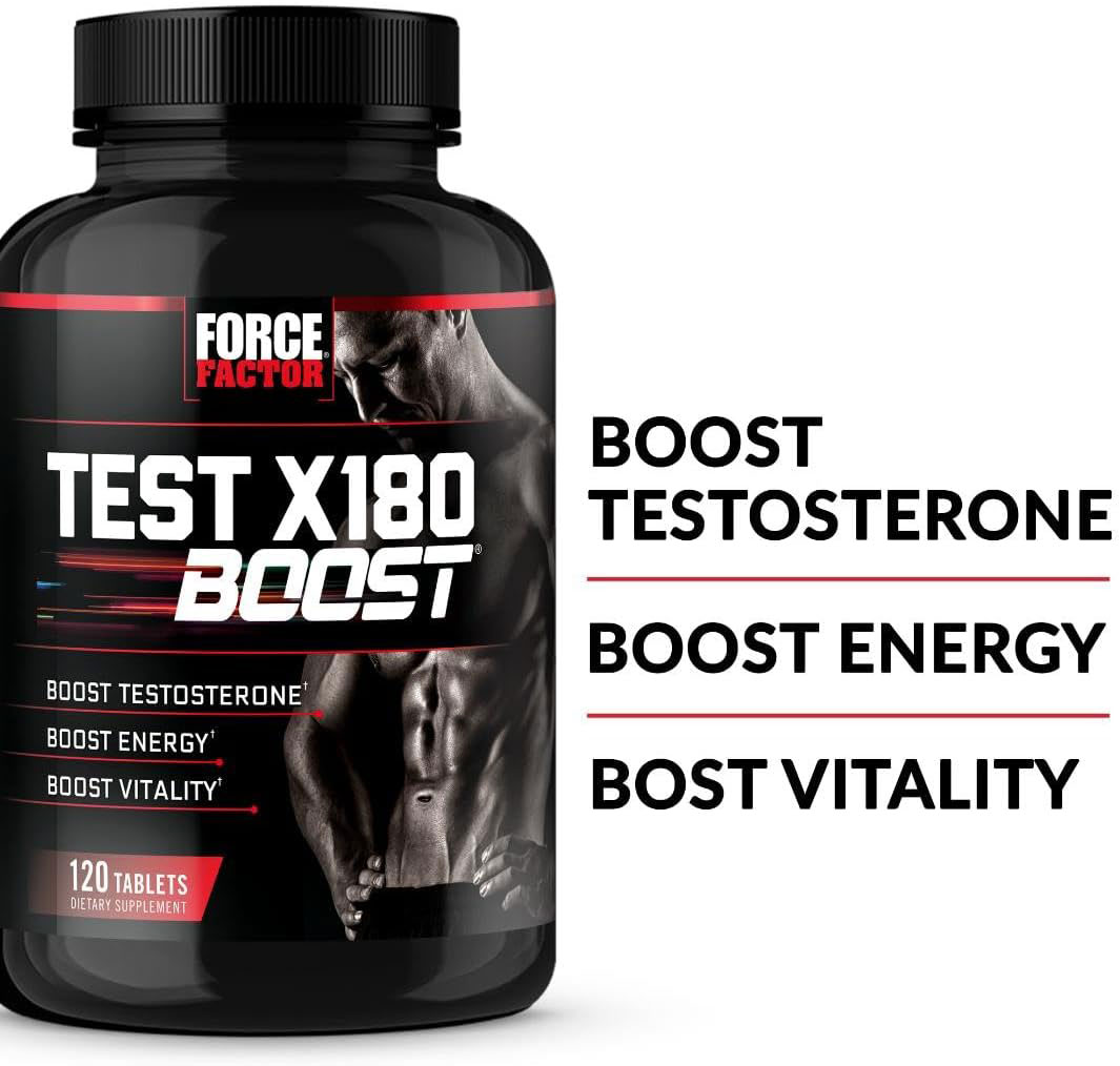 Force Factor Test X180 Boost - 120 Tablets - SKINCARE SHOP