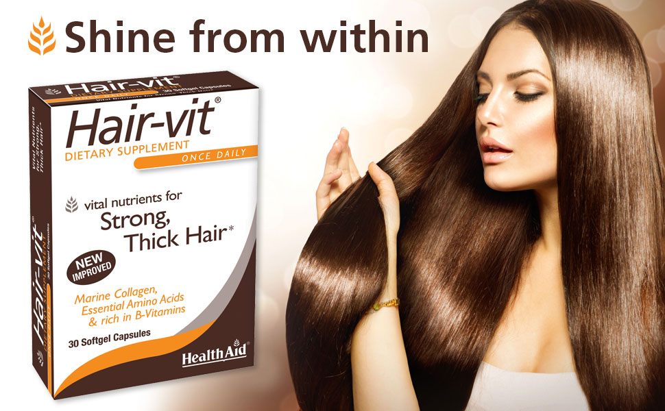 Vitabiotics Hairvit - Strong, Thick & Shiny Hair - 30 Capsules ...