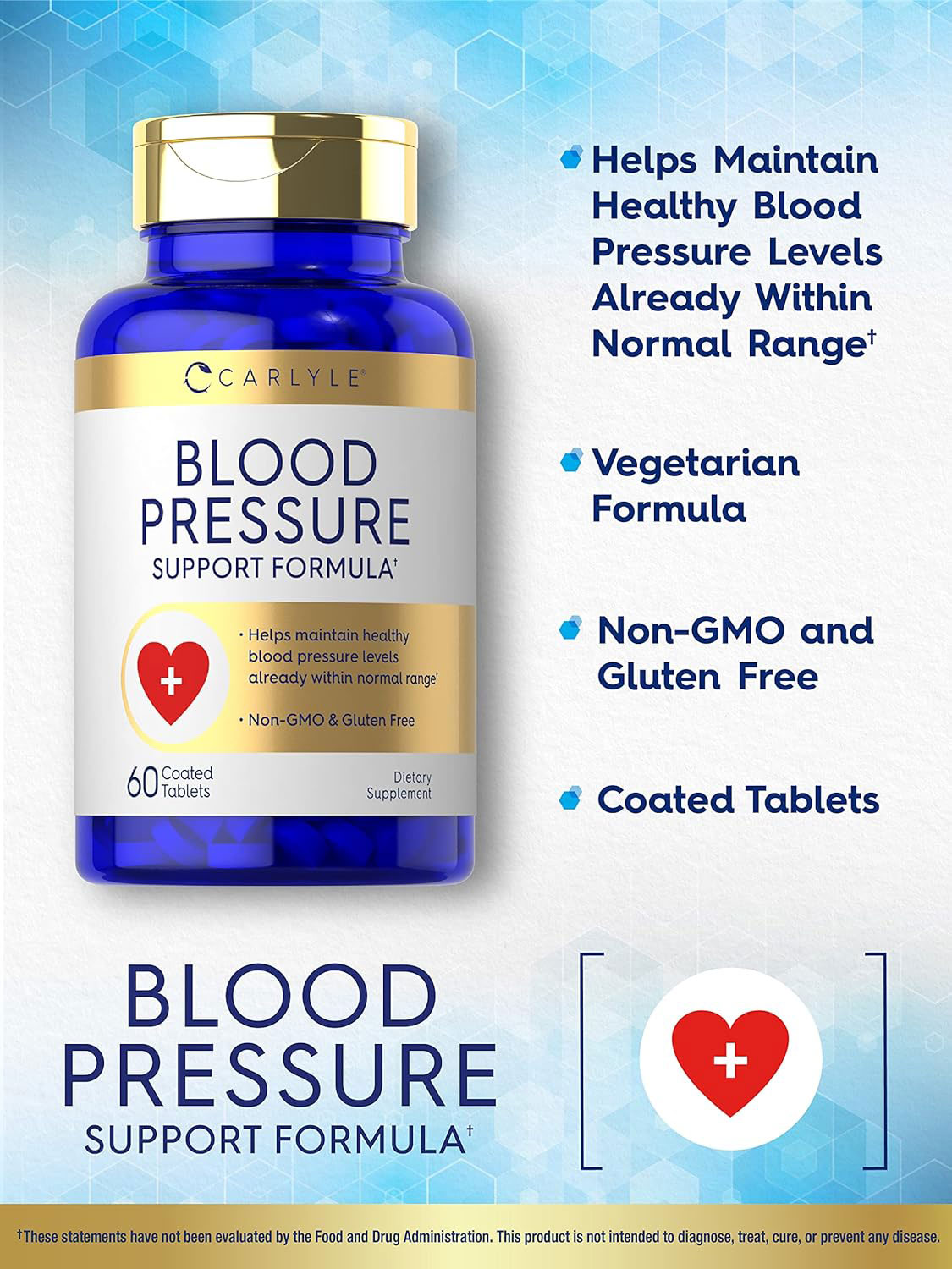 Carlyle Blood Pressure - 60 Tablets - SKINCARE SHOP