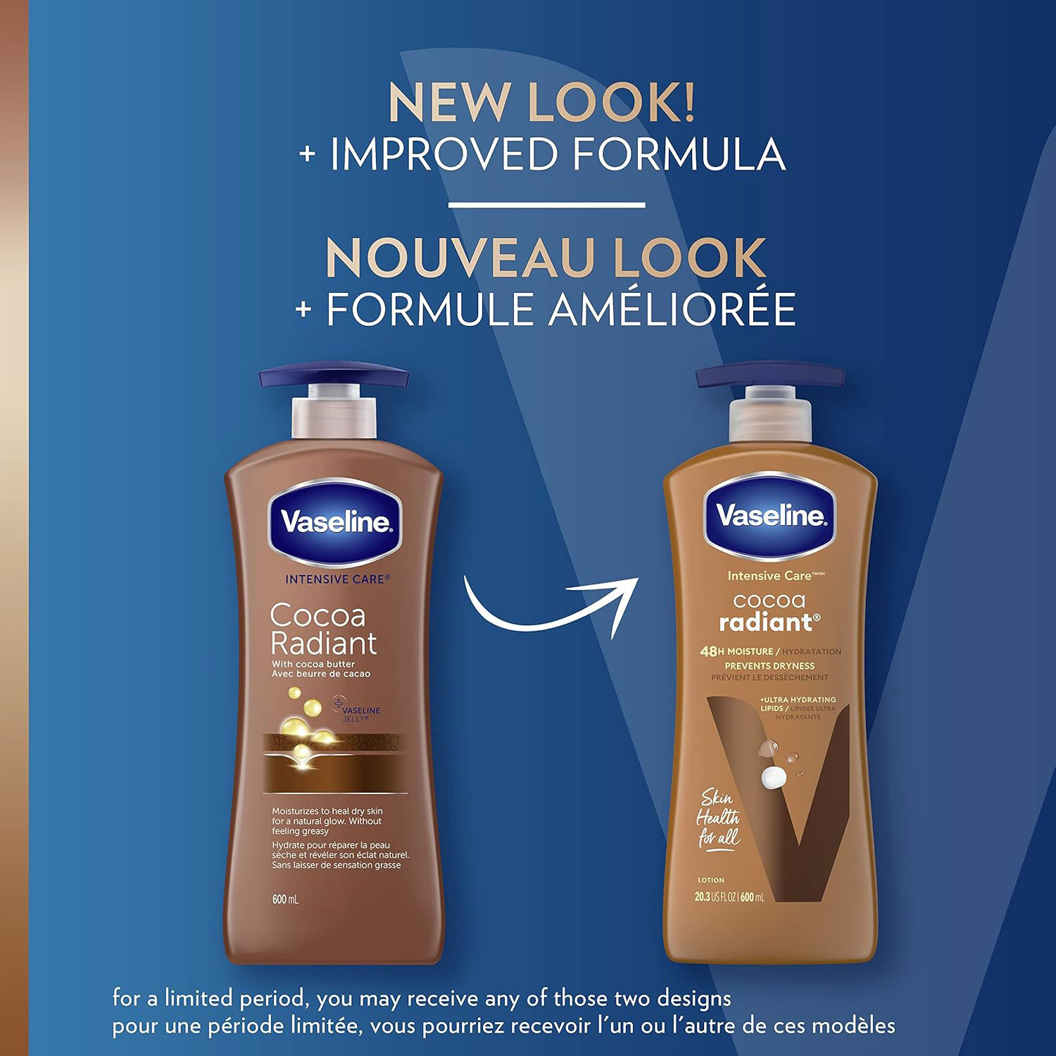 Vaseline Intensive Care Cocoa Radiant Body Lotion - 600ml - SKINCARE SHOP