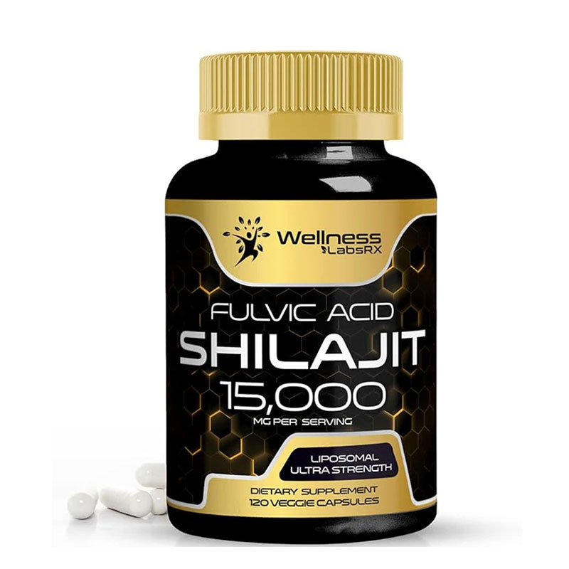 Wellness Labs RX Liposomal Shilajit + Fulvic Acid 15000mg Ultra ...