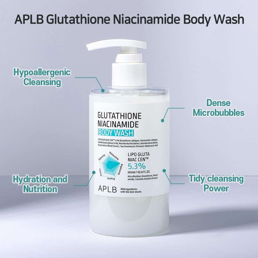 APLB Glutathione Niacinamide Body Wash - 300ml - SKINCARE SHOP