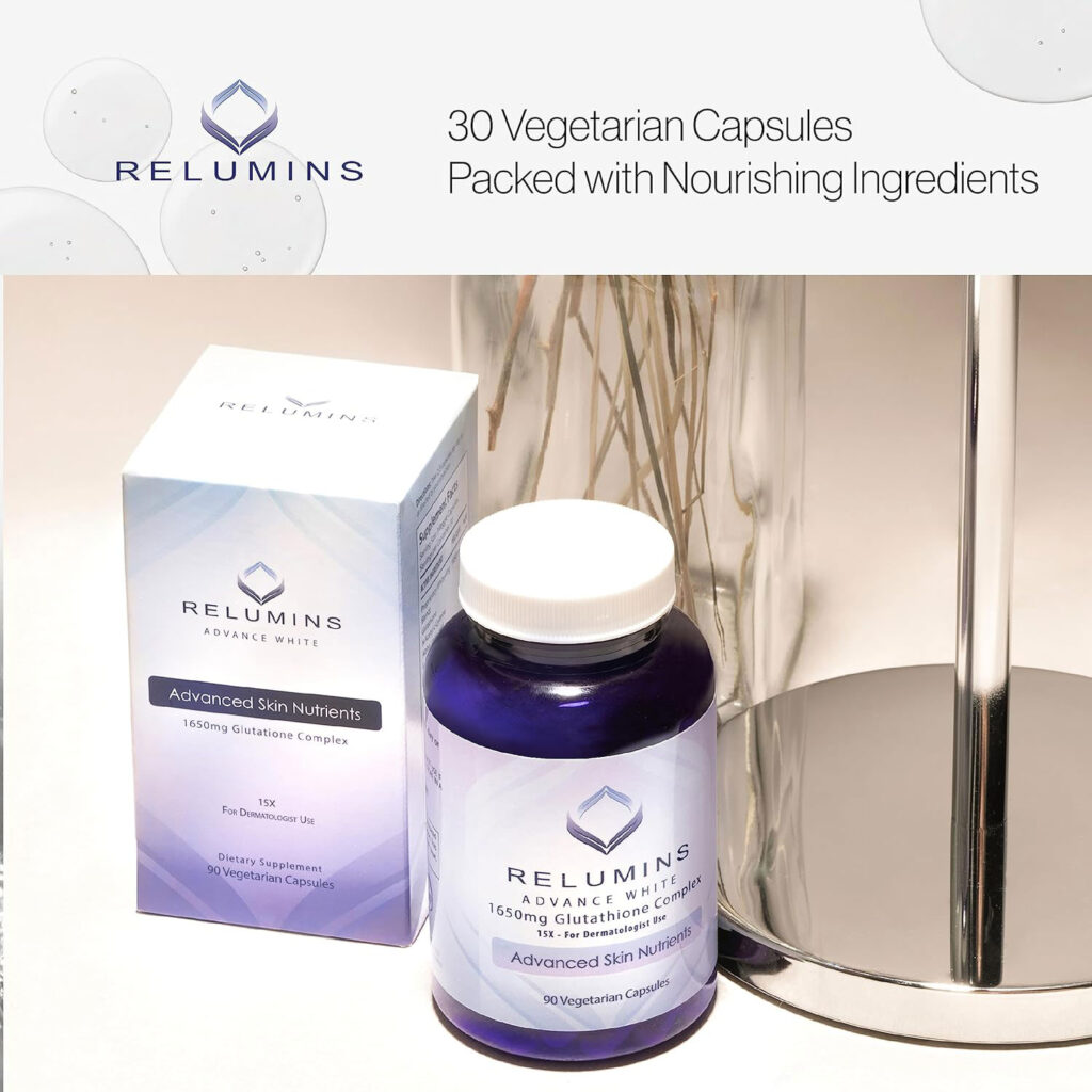 Relumins Advance White 1650mg 15x Glutathione Complex - 90 Capsules ...