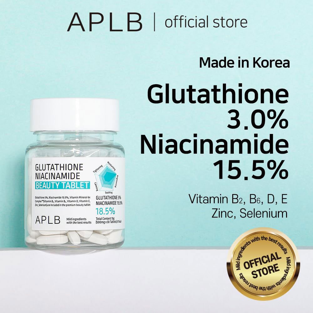 APLB Glutathione Niacinamide Beauty Tablet 500mg - 30Ct - SKINCARE SHOP