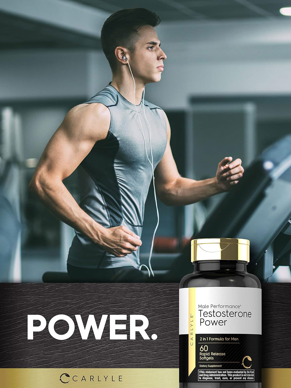 Carlyle Testosterone Powerful Formula for Men - 60 Softgels - SKINCARE SHOP