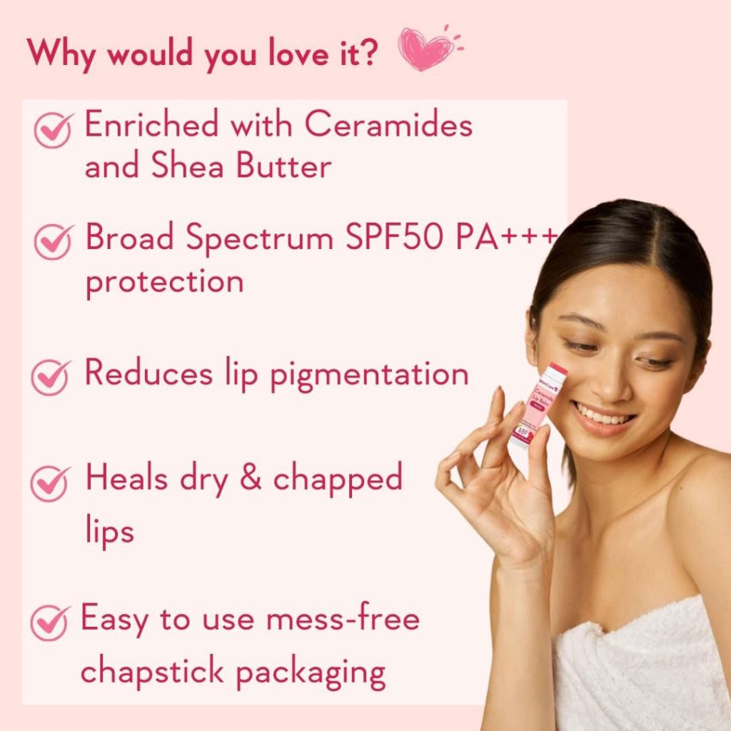 Wish Care Ceramide Lip Balm with SPF 50 PA+++ (Tinted) - SKINCARE SHOP