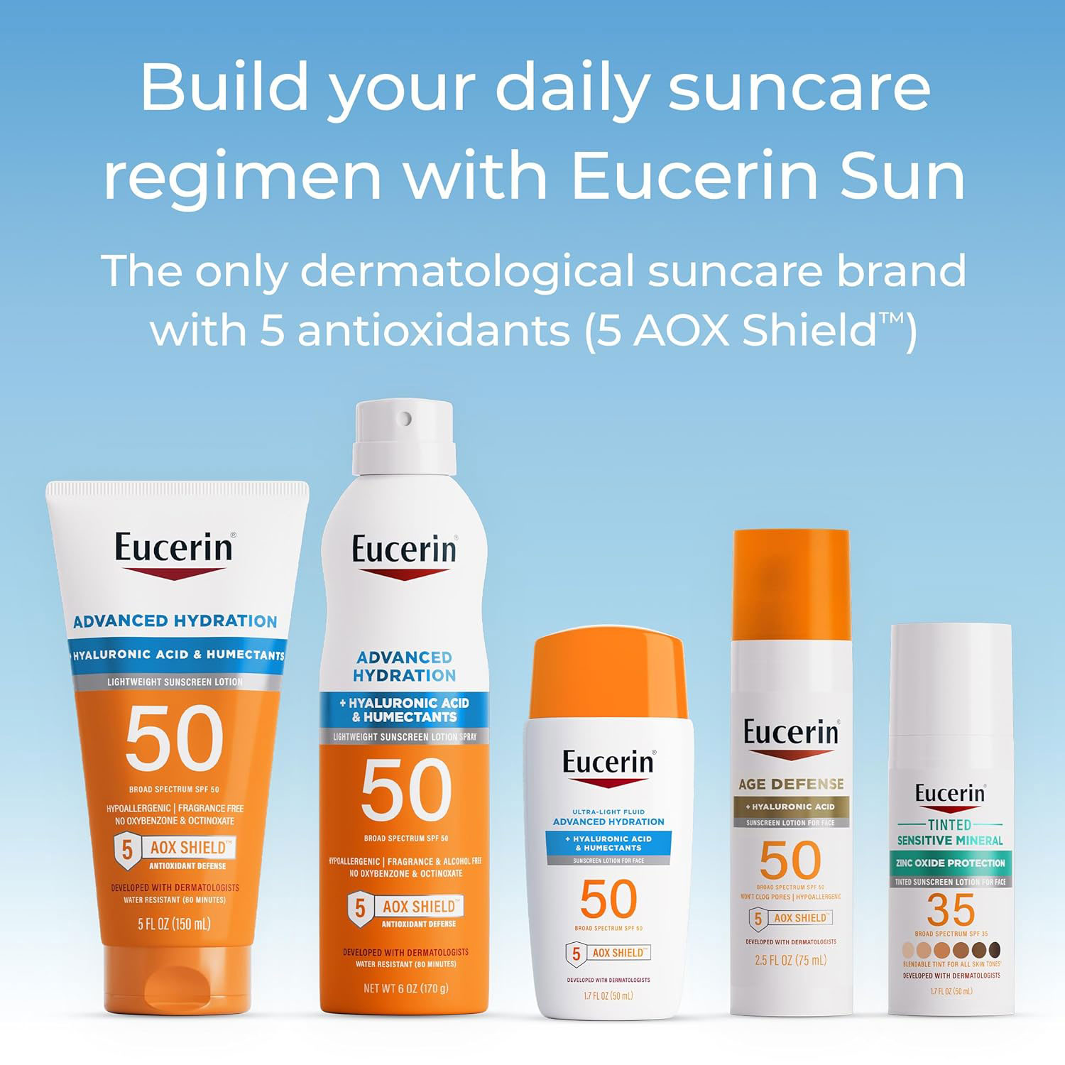 Eucerin Advanced Hydration SPF 50 Sunscreen - 150ml - SKINCARE SHOP
