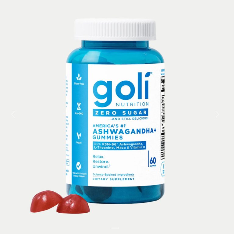 Goli Nutrition Zero Sugar Ashwagandha - 60 Gummies
